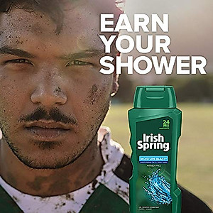 Irish Spring Body Wash, Moisture Blast, 18 fluid ounce, 4 Count (Pack of 1)