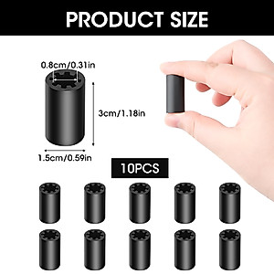 Jawfait 10Pcs Screw Drive Coupler Part for LiftMaster, Garage Door Opener Coupler Sprocket Parts, Black Shock-Absorbing Rubber Sleeve Compatible with LiftMaster Chamberlain Garage Door Opener