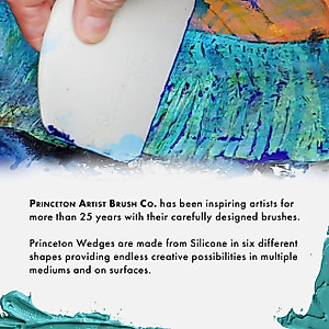 Princeton Catalyst Tools, Art Supplies for Texturizing and Moving Paint, Wedge- White