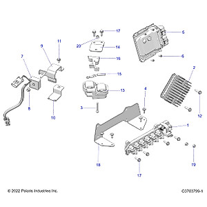 Polaris RZR Solid State Relay, Genuine OEM Part 4012829, Qty 1