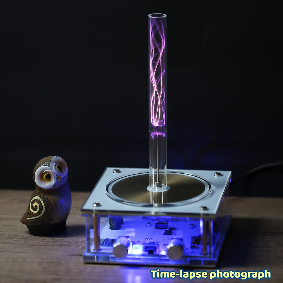Joytech Music Tesla Coil Arc Plasma Loudspeaker Wireless Transmission Experiment Desktop Toy Model SSTC SS03