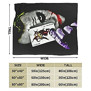 Joker Blanket Super Soft Cute Micro Fleece Throw Blankets Suitable for Adults and Children 80"x60" from WMCYZHU