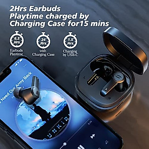 sandoo Bluetooth 5.2 ANC Earphones AI ENC Tech for Calls Transparency Mode Type-C Quick Charge 24 Hours Playtime Active Noise Cancelling Technology Wireless Earbuds NC9