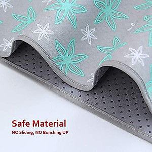 Splat Mat for Under High Chair Mat, Mealtime Baby Splat Mat for Art/Crafts/Playtime, Anti Slip Waterproof Splash Mat, Machine Washable Portable Picnic Floor Mat Baby Feeding Table Cloth, 42x46 Inch