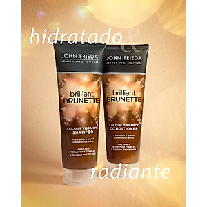 John Frieda Brilliant Brunette Visibly Deeper Colour Deepening Shampoo for Brown Hair, 250 ml