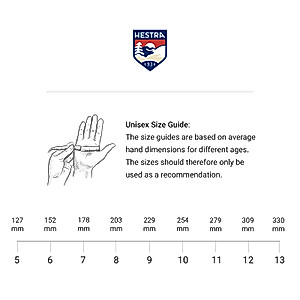 Hestra Winter Ski Gloves: Mens and Womens Leather Box Cold Weather Mittens, Off White, 7