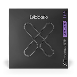 D'Addario XT Coated Classical Guitar Strings - XTC44 - Extended String Life with Natural Tone & Feel - Extra Hard Tension