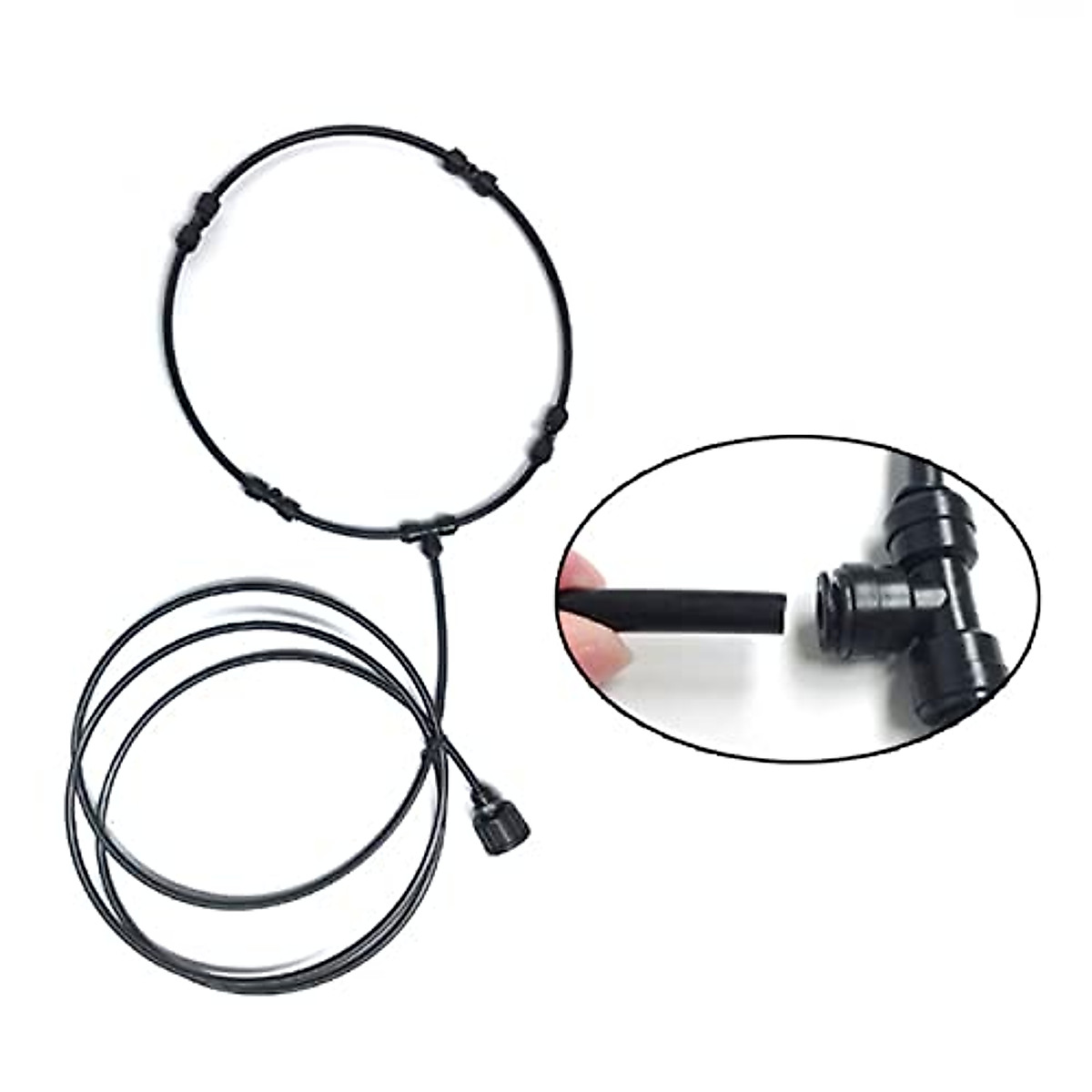 chengzui Garden Mister with Nozzle/Tee Joint/Connector/PE Tube/Spray Base Utility Yard Cooling Sprayer Gardening Accessories Irrigation Sprayer for Garden Backyard Plant