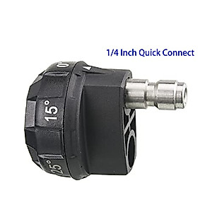 JOEJET Pressure Washer Nozzle Tips, 6-in-1 Quick Changeover, Adjustable Pressure Washer Nozzle with 1/4 Inch Quick Connect, 4000 PSI