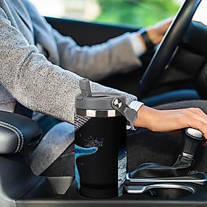 SYJTGDE Large Capacity Car Cup Blue Guitar Fashionable Upgrade Car Cup Advanced And Beautiful Travel Cup