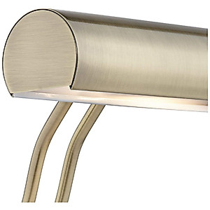 Regency Hill Traditional Piano Banker Desk Lamp 12" High Antique Brass Gold Metal Shade Adjustable Arm Decor for Living Room Bedroom House Bedside Nightstand Home Office Reading Family