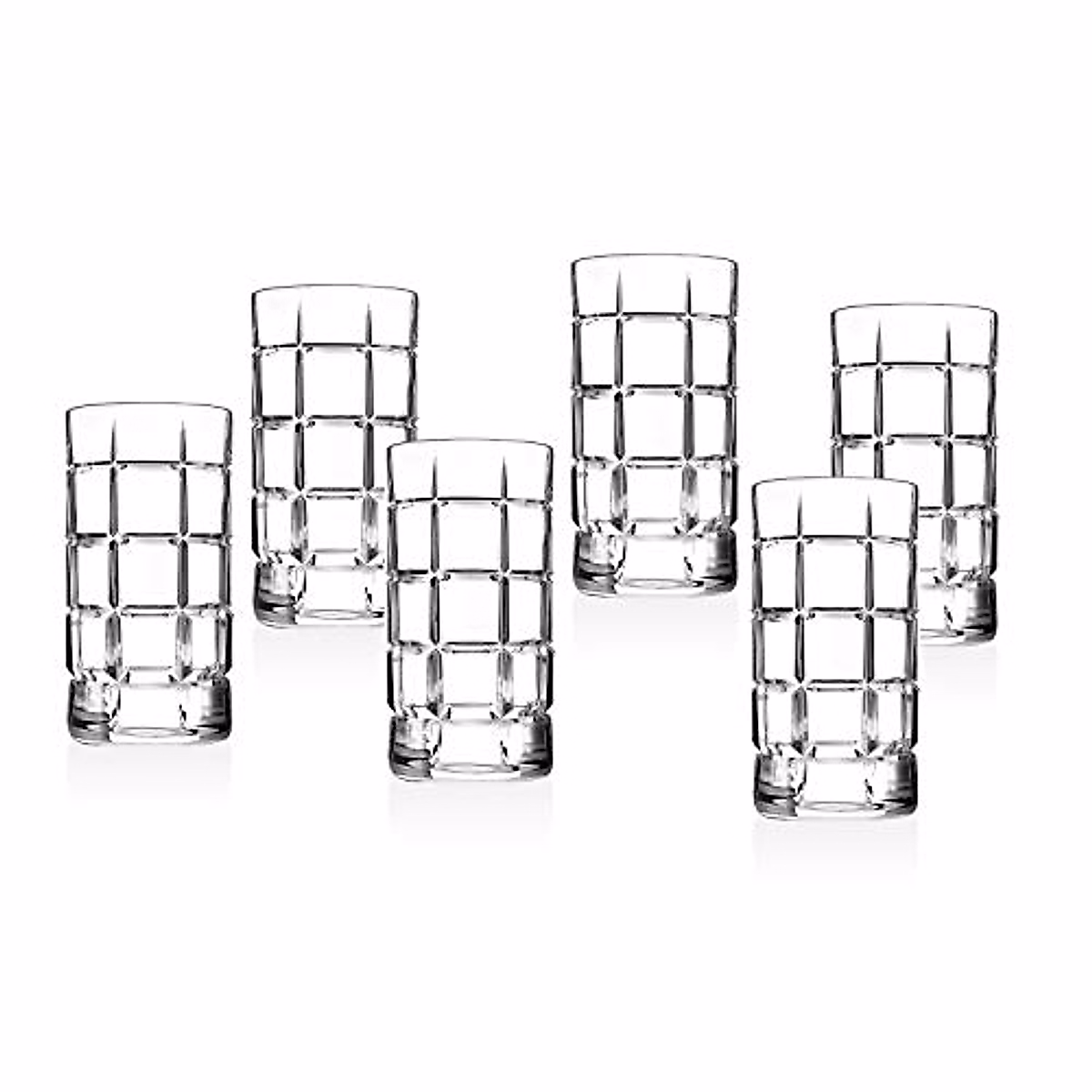 Godinger Shot Glasses, Glass Shooters, Whiskey Shot Glass, 2oz, Set of 6, Radius