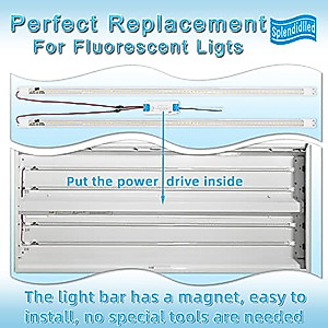 4FT LED Retrofit Kit,Recessed Fluorescent Light Retrofit Super Bright LED Light,Panel Light,Troffer Quick Repair and Retrofit LED Kit,No Professional Tools Required,36w,5000K White Light (4 Pack)