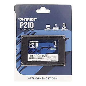 Patriot P210 1TB Internal SSD - SATA 3 2.5" - Solid State Drive - P210S1TB25