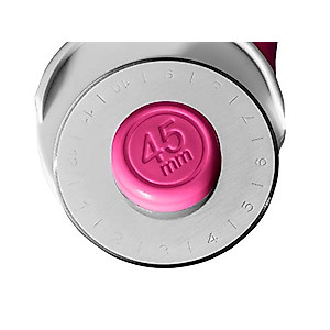 Elan Rotary Cutter for Fabric Rosa, Fabric Rotary Cutter Sewing, Fabric Cutters, as Blade Roller Cutter for Fabric Cutter, Rotary Cutter Blades 45mm, Fabric Cutting Wheel, Perfect Quilting Tools