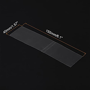 PATIKIL 155x40mm Perforated Shrink Bands, 250 Pack PVC Heat Shrink Wrap Band Fits Cap Diameter 3.74 to 3.82 Inch for Jars Cans, Clear