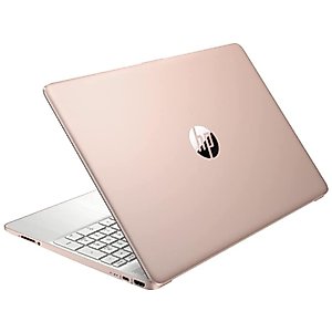 HP 15.6" FHD Laptop, AMD Ryzen 5-5500U Processor, 32GB RAM, 2TB PCIe SSD, AMD Radeon Graphics, HD Webcam, Bluetooth, Wi-fi, Windows 11, Gold, 32GB Hotface USB Card (Renewed)