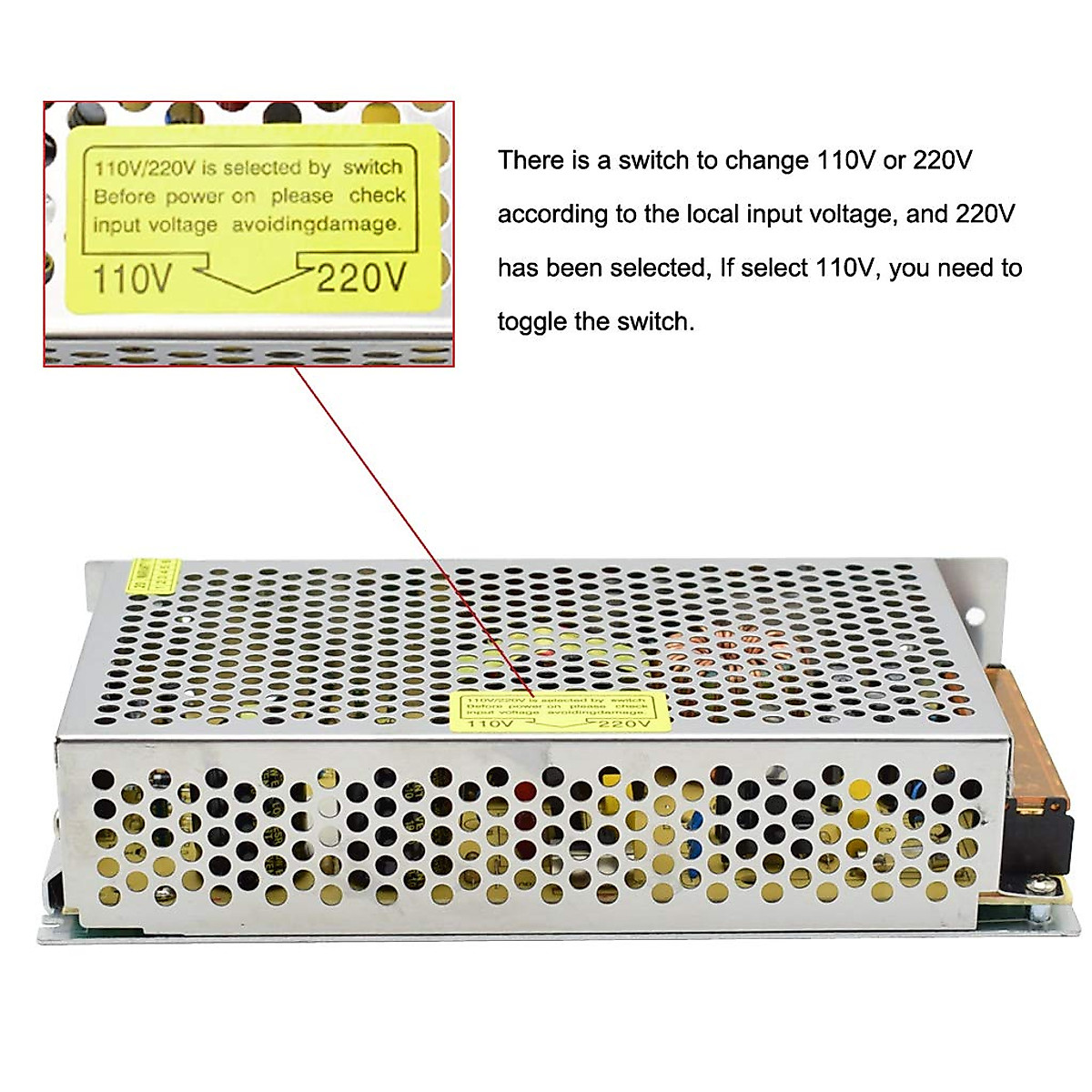 Hailimayo 18V 10A Switching Power Supply, 180W Corded Electric Transformer, Industrial Automation, Electronic Equipment, Communications, CE, RoHS
