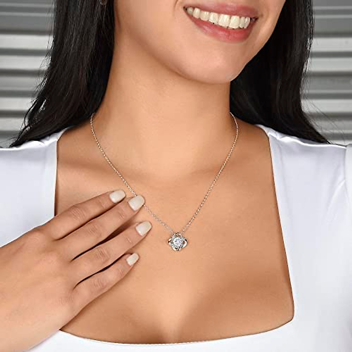 AZGifts To My Smokin' hot Soulmate Alluring Beauty Necklace With Message Card In A Box For Wife From Husband Love Always, Jewelry Women, Necklaces Wife, Your Presence Makes Me Complete, Silver