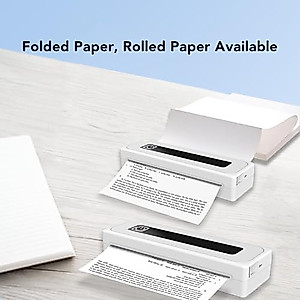 Portable Printer, Thermal Printer Thermal Printer Multifunctional Portable Thermal Mobile Printer for Home