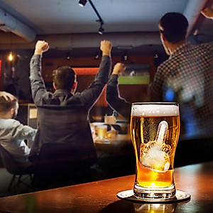 Middle Finger Ice Cube Mold, Easy-Release Silicone, Fun Shapes, Leak, Reusable, Dishwasher Safe, BPA Free, Idea for Whiskey, Cocktails, Coffee, Drinks, and Funny Middle Finger Present (Black)