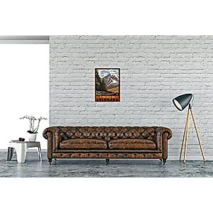 Frisco Colorado Springtime Mountains Wood Art Print from Travel Artwork by Artist Paul A. Lanquist 18" x 24"