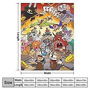 Anime Blankets Ultra-Soft Lightweight Throw Blanket for Couch Sofa Bed, Plush Cozy Blankets 40"x50"