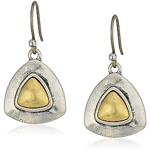 Lucky Brand Two Tone Drop Earrings