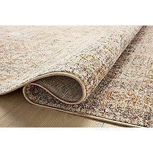 Loloi Angela Rose Blake Collection BLA-06 Oatmeal/Spice 7'-10" x 10'-2", .25" Pile Height, Fringe, Area Rug