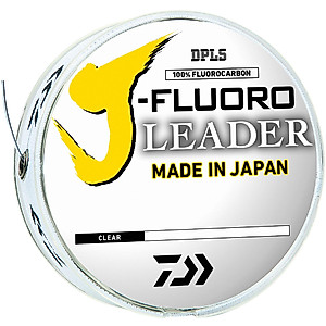 Daiwa J-Fluoro Fluorocarbon Leader - 50 Pound - 50 Yards, Clear