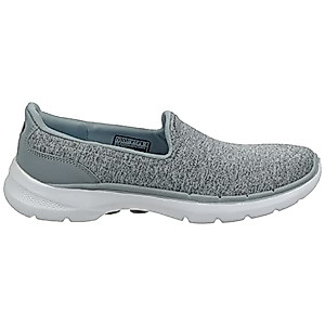 Skechers Women's GO Walk 6-Grand Horizon Sneaker, Gray, 8 Wide