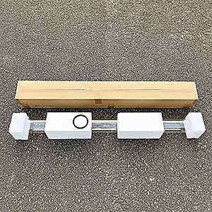 Unicoshape Patio Heater Replacement Parts - 49.5" Tall 4" Diameter - Quartz Glass Tube - Compatible with Four-Sided Pyramid Flame Outdoor Heater - with Neoprene Rubber Silicone Connecting Ring