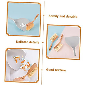 1 Set Desktop Cleaning Kit Cleaning Brush Car Cleaning Kit Keyboard Mini Broom Car Small Brush Mini Dustpan Sofa Bed Car Table Dustpan Desktop Dust Pan Small Dustpan Brush Grey ORFOFE