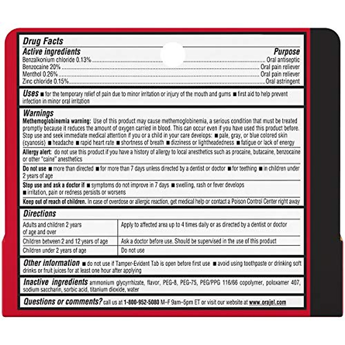 Orajel 4X for Toothache & Gum Pain: Severe Cream Tube 0.33oz- From #1 Oral Pain Relief Brand