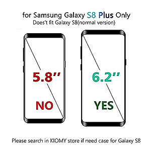 Galaxy S8 Plus Case Crystal Clear Shockproof Bumper Protective Cell Phone Case for Samsung Galaxy S8 Plus Transparent Pure TPU Back Covers for Men Women Boys Girls Flexible Slime Fit Rubber Silicone