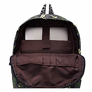 YANAIER Stylish Backpack Purse Laptop Backpack Travel Daypack Black Triangle