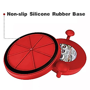 CONSHERO Manual Chicken Shredder Machine - Food Alternate to Bear Claws Chicken Shredder, Manual Meat Shredder with Handles and Non-Skid Base Suitable for Pulled Pork, Beef and Chicken - Red