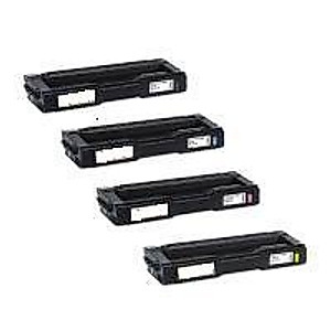 eToner Compatible Ricoh Aficio SP C320DN SP C231SF SP C231N SP C232SF Toner Compatible Set - High Yield, Cyan, Yellow. Magenta, Black