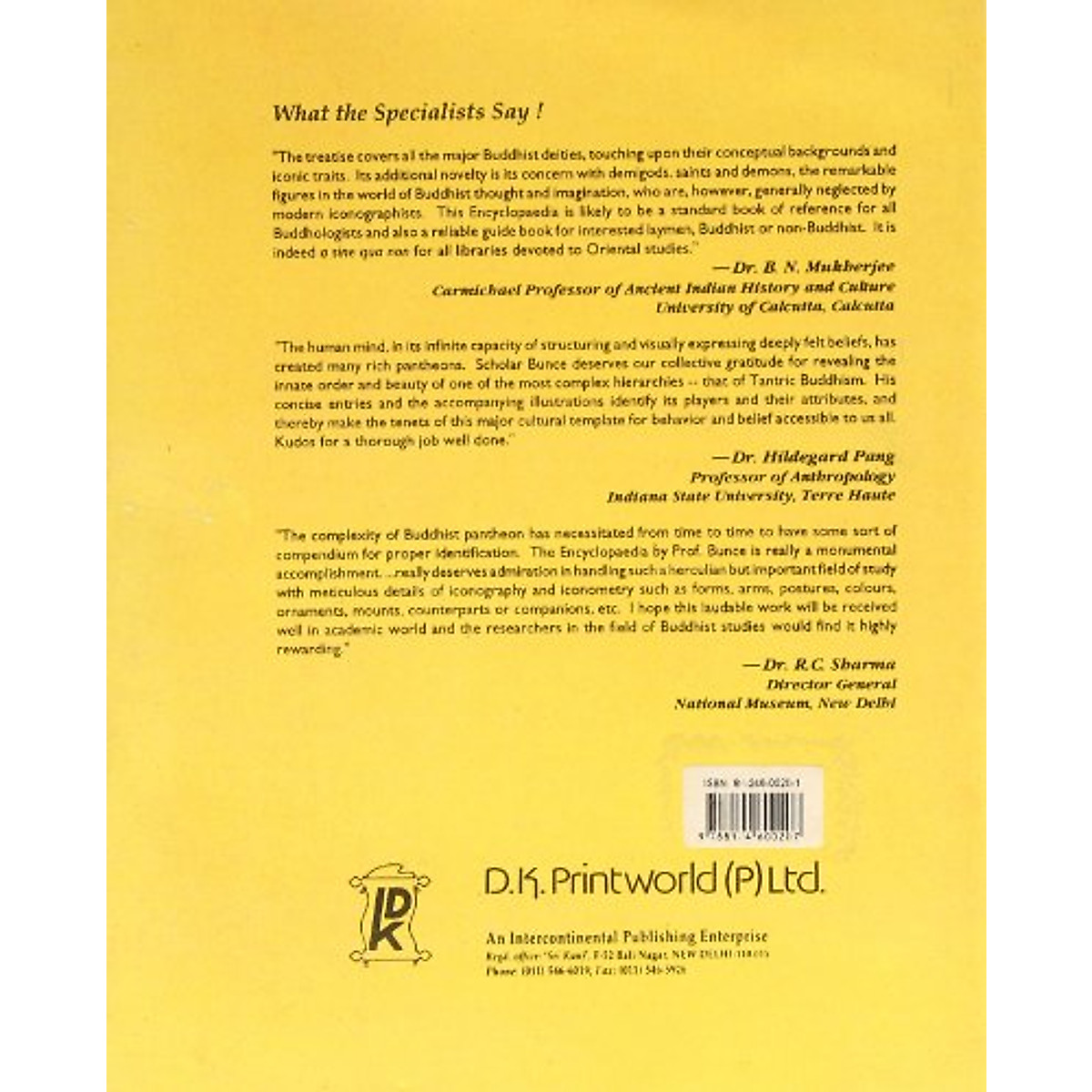 Encyclopedia of Buddhist, Demigods Godlings, Saints and Demons (Two Volume Set)