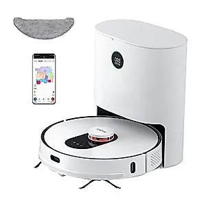 ROIDMI EVE PLUS Robot Vacuum and Mop Cleaner, with 3L Self Empty Station, 2700Pa Max Suction, 250 mins Max Run-Time, Compatible with Alexa, LiDAR Navigation, Multi Floor Mapping, Personalized Cleaning