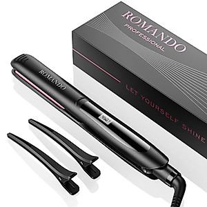 2-in-1 Curling Straightening Iron for All Hair Types