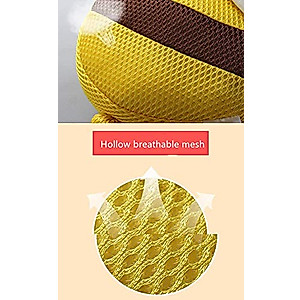 Baby Head Protector - Baby Walker Protective Head Adjustable Baby Safety Mat Protective Head Cute Bee Suitable Age 4-36 Months (Yellow)