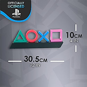 Paladone Playstation Icons Light with 3 Light Modes - Music Reactive Game Room Lighting