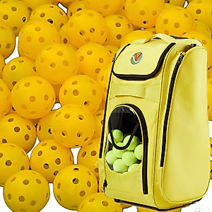 VIV Pickleball Tennis Bag: All-in-One Pickleball Bag, Hopper, and Feeder with Wheels. Store, Travel, Practice with Pickleball, Tennis, Baseball, Softball Gears. Pickleball Hopper, Tennis Ball Hopper