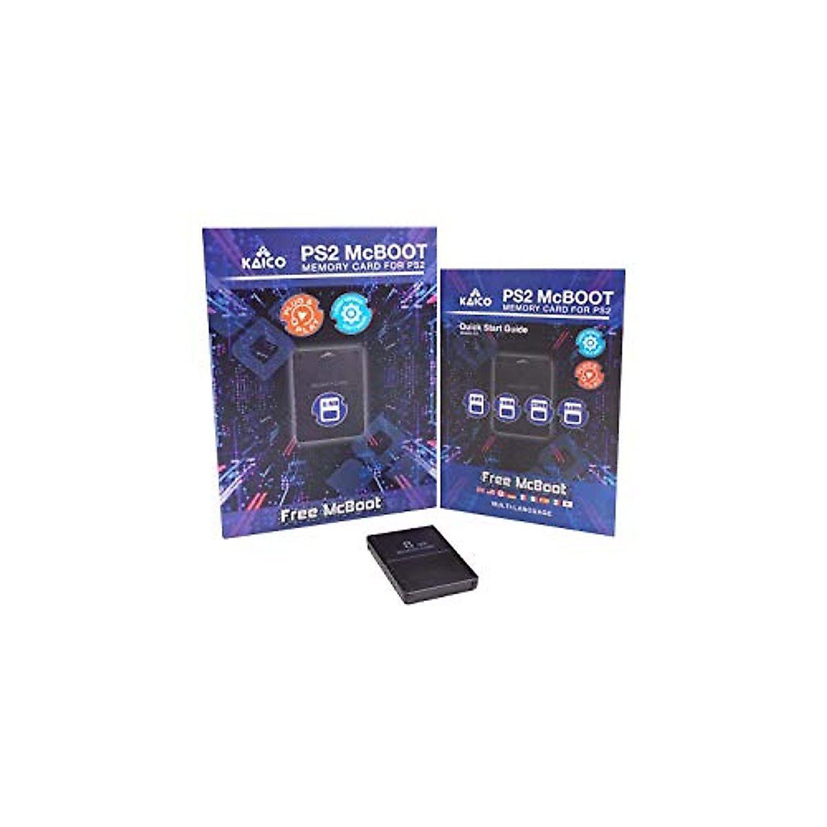 Kaico Free Mcboot 8MB PS2 Memory Card Running FMCB PS2 Mcboot 1.966 for Sony Playstation 2 - FMCB Free Mcboot Your PS2 - Plug and Play - Playstation 2 CFW McBoot 1.966