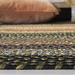 SAFAVIEH Braided Collection 4' x 6' Multi BRD308A Handmade Country Cottage Reversible Area Rug