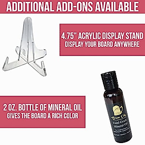 Brew City Engraving - Monogram Letter Bamboo Cutting Board Personalized & Laser Engraved Name; Present for Birthdays Housewarmings Client Gifts Weddings Anniversaries Parents Couples & Friends