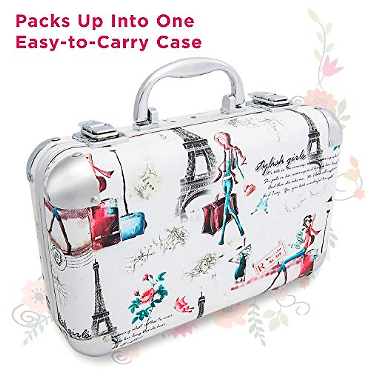 Vokai Makeup Kit Gift Set - 41 Eye Shadows, 7 Body Glitters, 1 Lip Liner Pencil, 1 Lipsticks, 4 Blushs, Eye liner pencil, 5 Concealers, 2 Lip Gloss, 5 Bronzers, Mirror