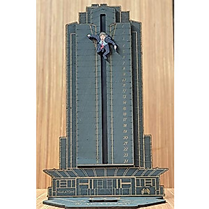 Deadly Wooden Advent Calendar for Christmas Countdown, Hans Gruber Dropped Nakatomi Plaza (Large)