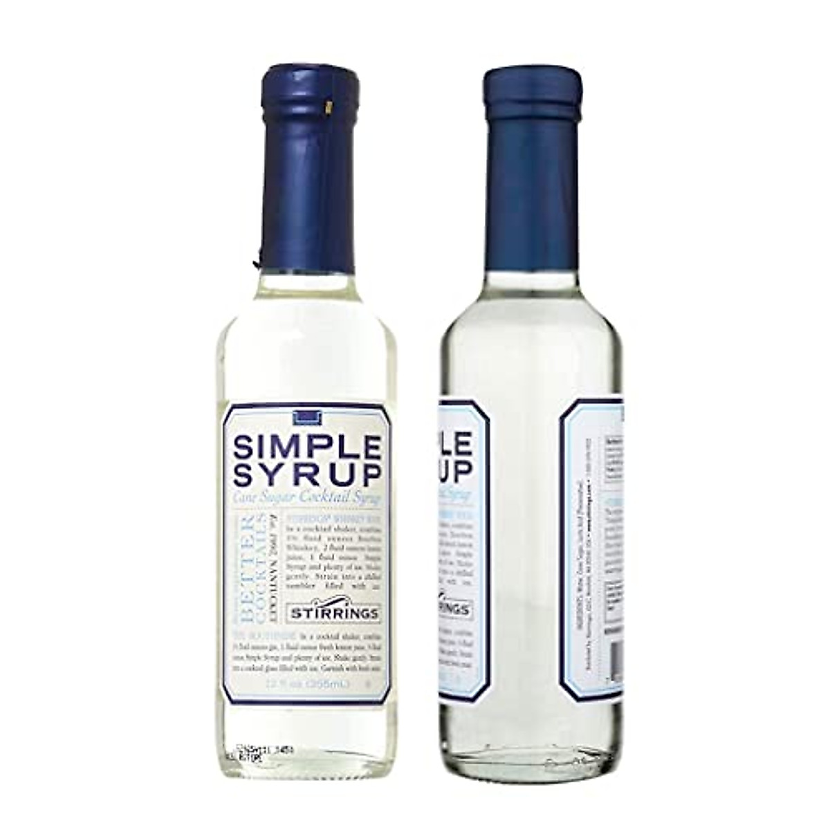 Stirrings Pure Cane Simple Syrup Cocktail Mixer, 12 ounce bottle | Pack of (1) |
